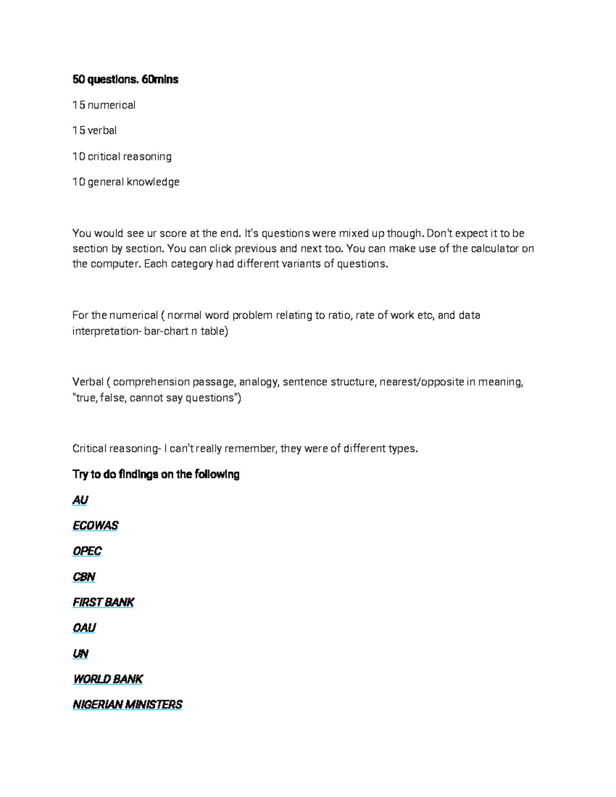 HCP-FBN Test: 50 Questions in 60 Minutes - Numerical, Verbal, and ...