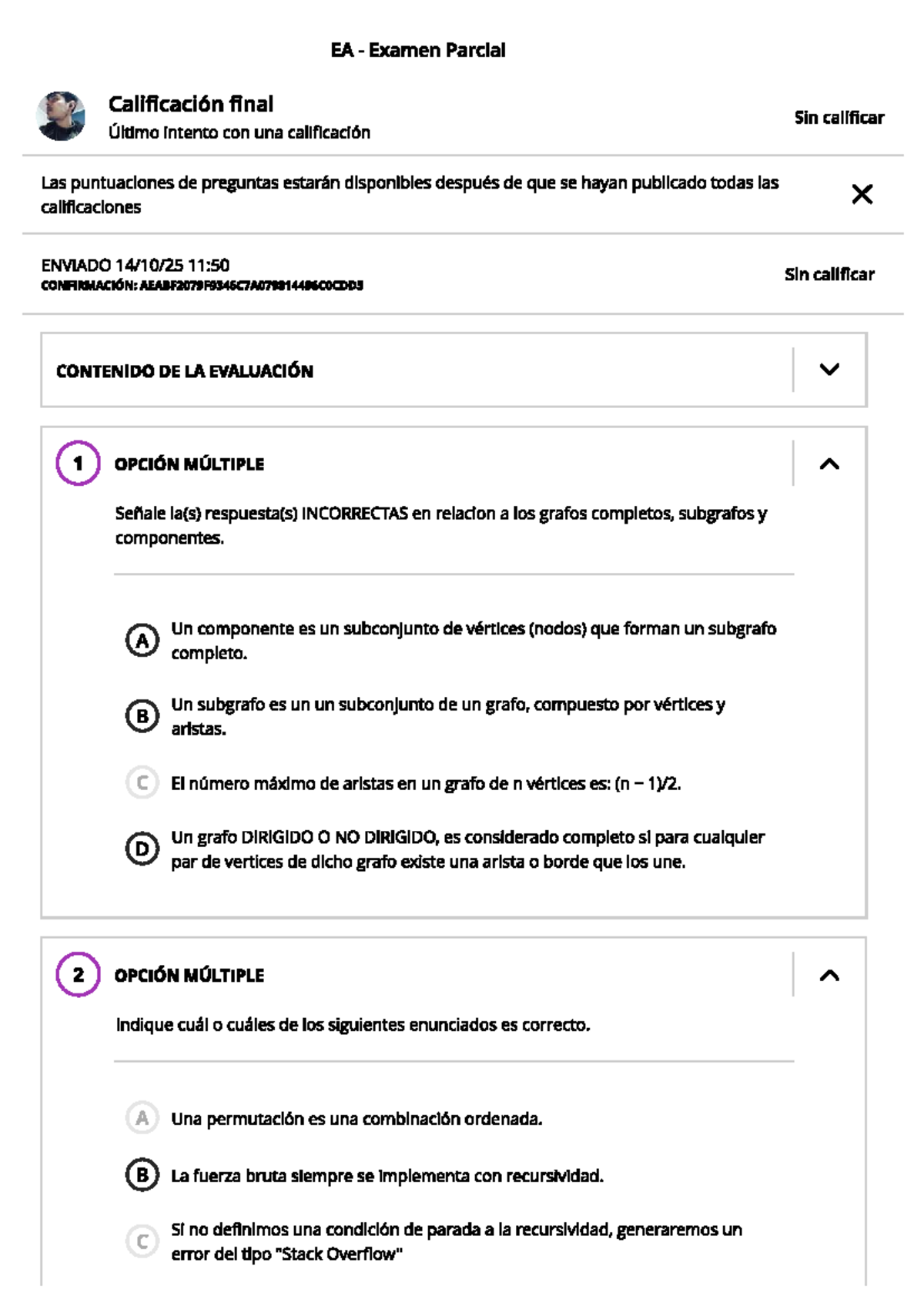 Examen Parcial EA 2025-2: Grafos y Algoritmos en Python - Studocu
