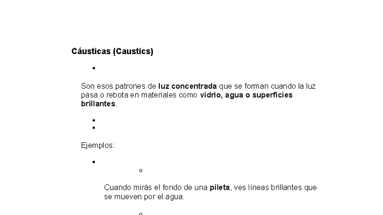 Iluminación Fotorealista: Cáusticas y Métodos de Render M1 y M2 - Studocu