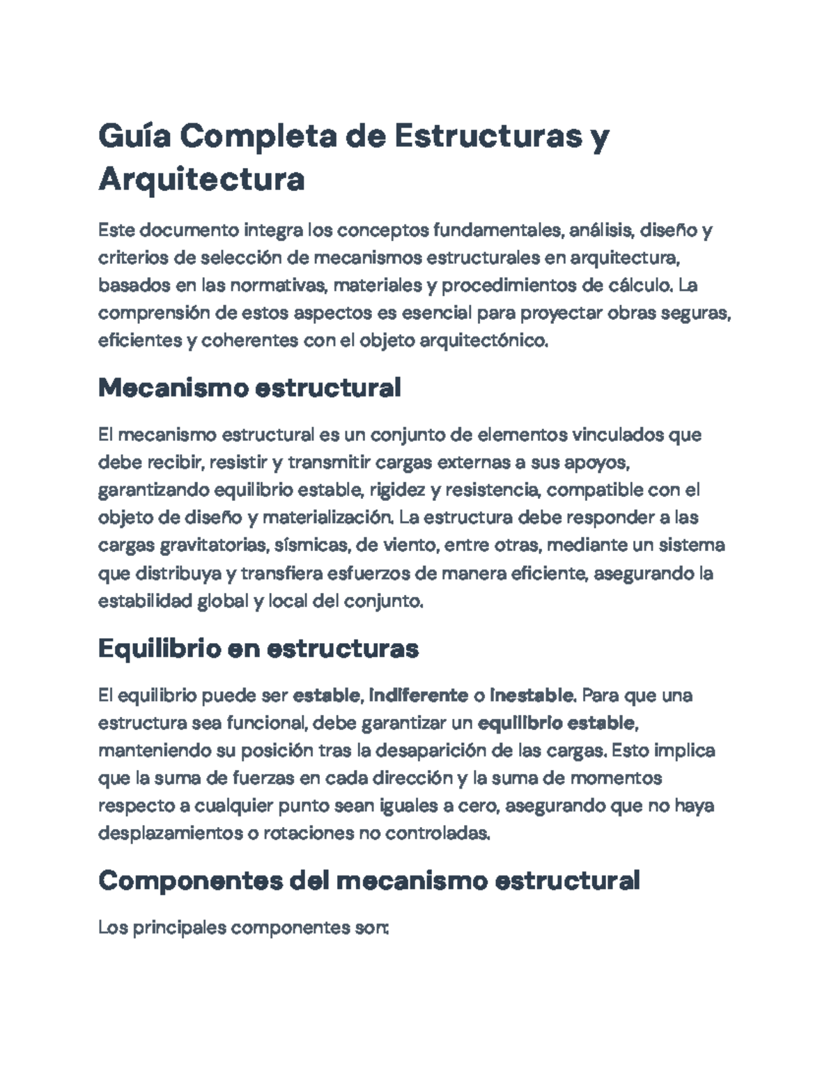 Guía Completa de Estructuras y Mecanismos Estructurales en Arquitectura ...