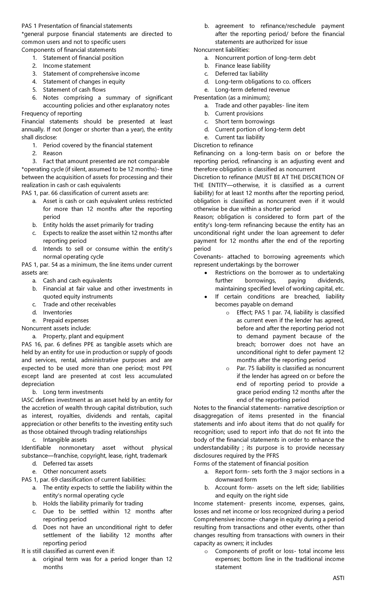 PAS 1 Financial Statements Overview: Key Components & Reporting ...