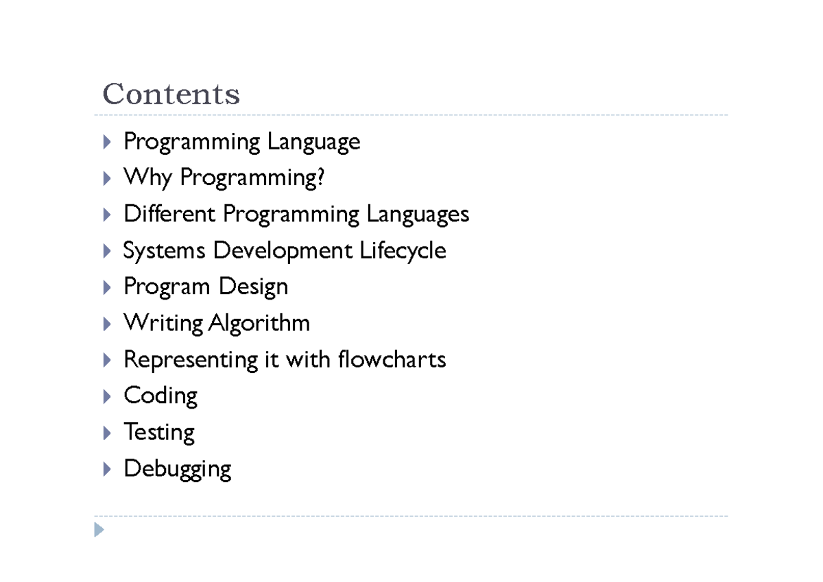 Programming Languages and Software Design Concepts (CS101) - Studocu