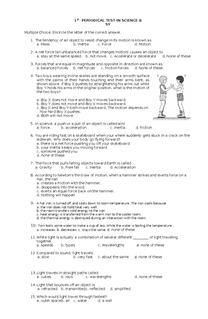 Lesson plan - Subject: Science Grade Level: Grade 7 Objective: Describe ...