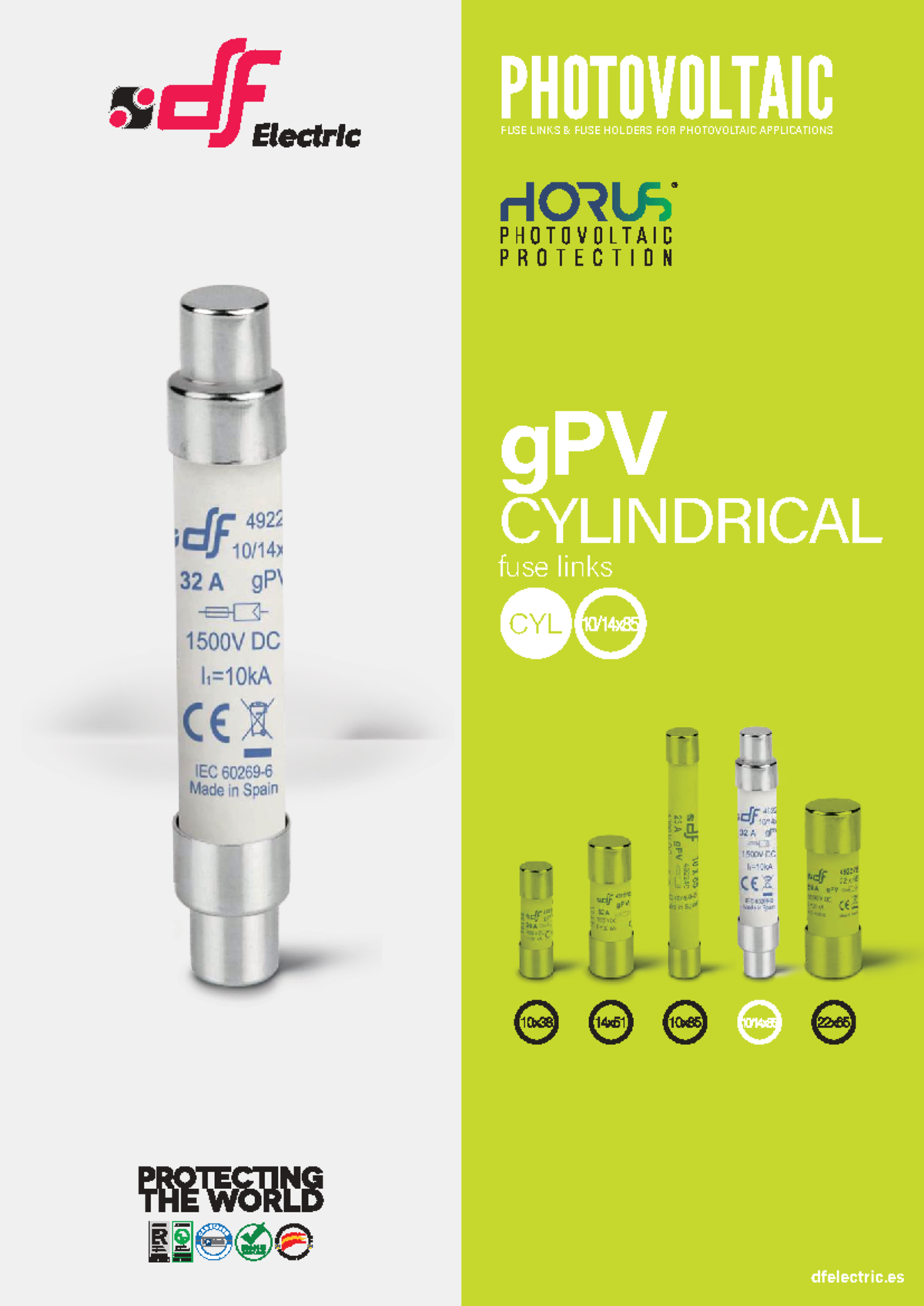 10 14x85-CYL-gPV Fuse Links for Photovoltaic Applications - Studocu