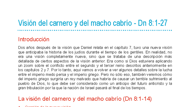 Visión del Carnero y Macho Cabrío en Daniel 8: Análisis y Contexto ...