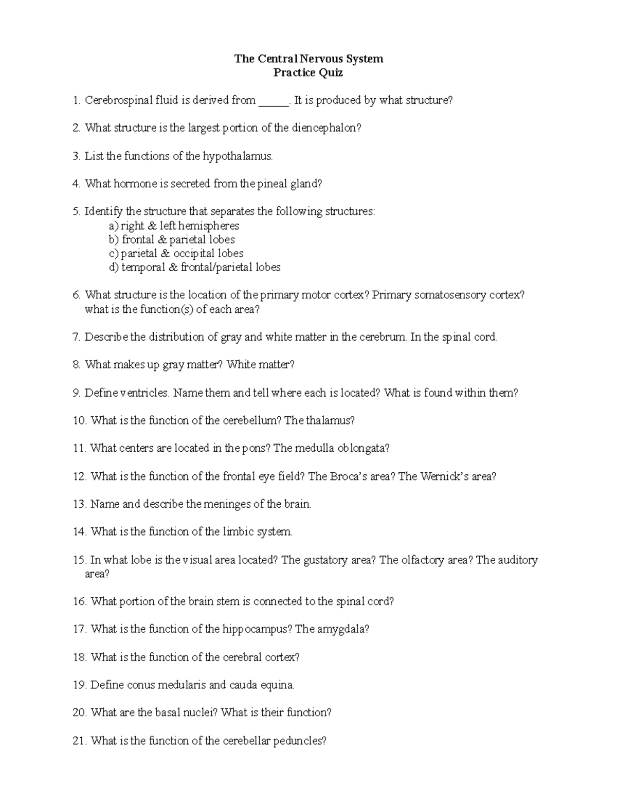 A&P Nervous System Flashcards - Study online at quizlet/_bbul sensory ...