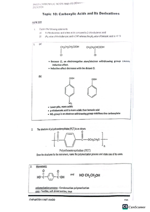 2. Chemistry SK025 Pre-Lab Answer - Pre-Lab Module EXPERIMENT 1 RATE OF ...