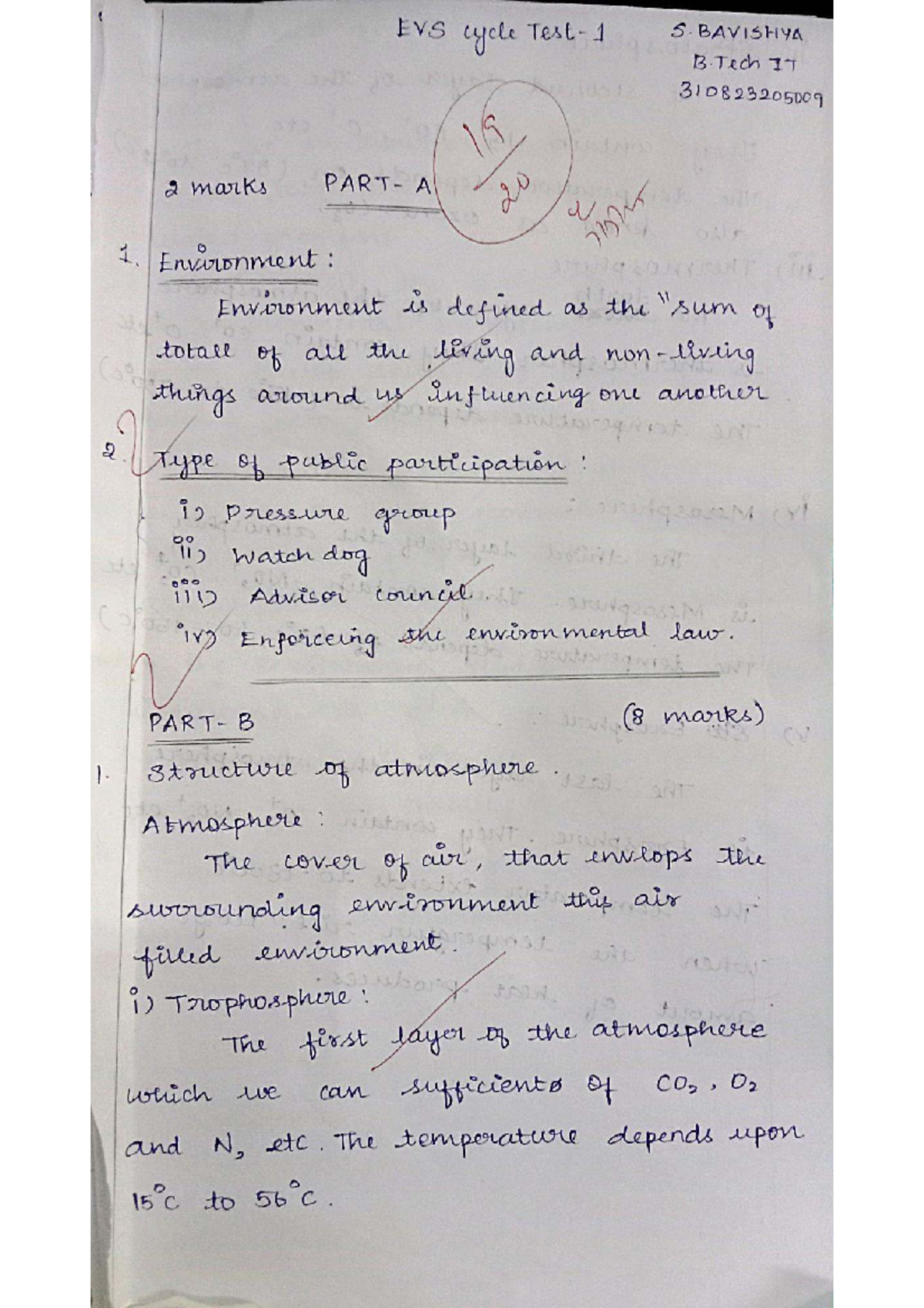 EVS cycle test 1 notes by Bavishya S. for IT 3108 - Studocu
