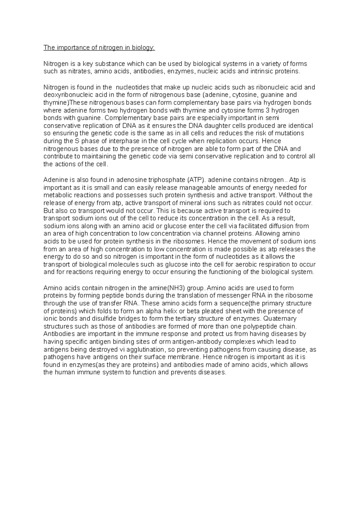 Bio bonding essay - The importance of bonds and bonding in organisms ...