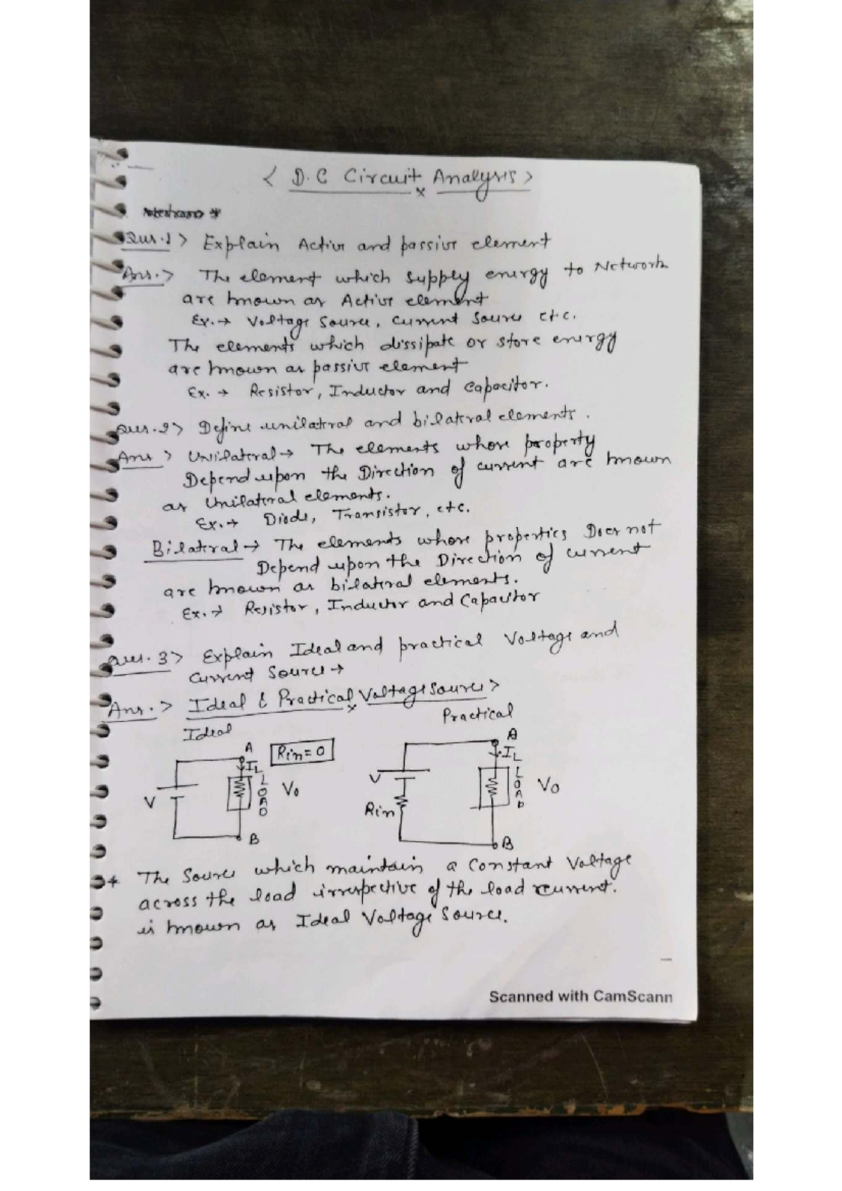 Electrical Unit 2 - Class Notes for Easy Understanding - Studocu