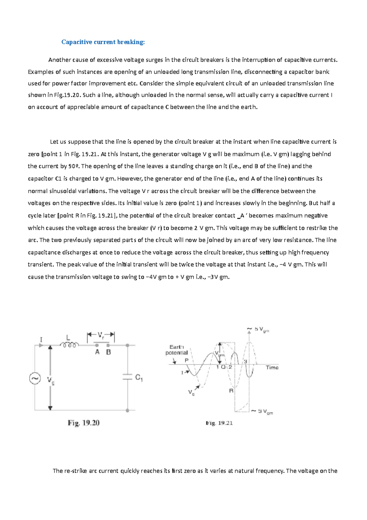 Capacitive current breaking - Capacitive current breaking: Another ...