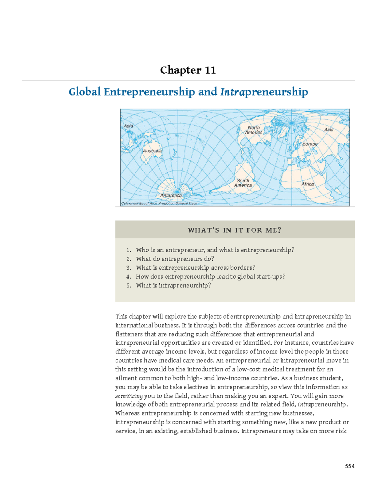 Chapter 11: Global Entrepreneurship & Intrapreneurship Insights - Studocu