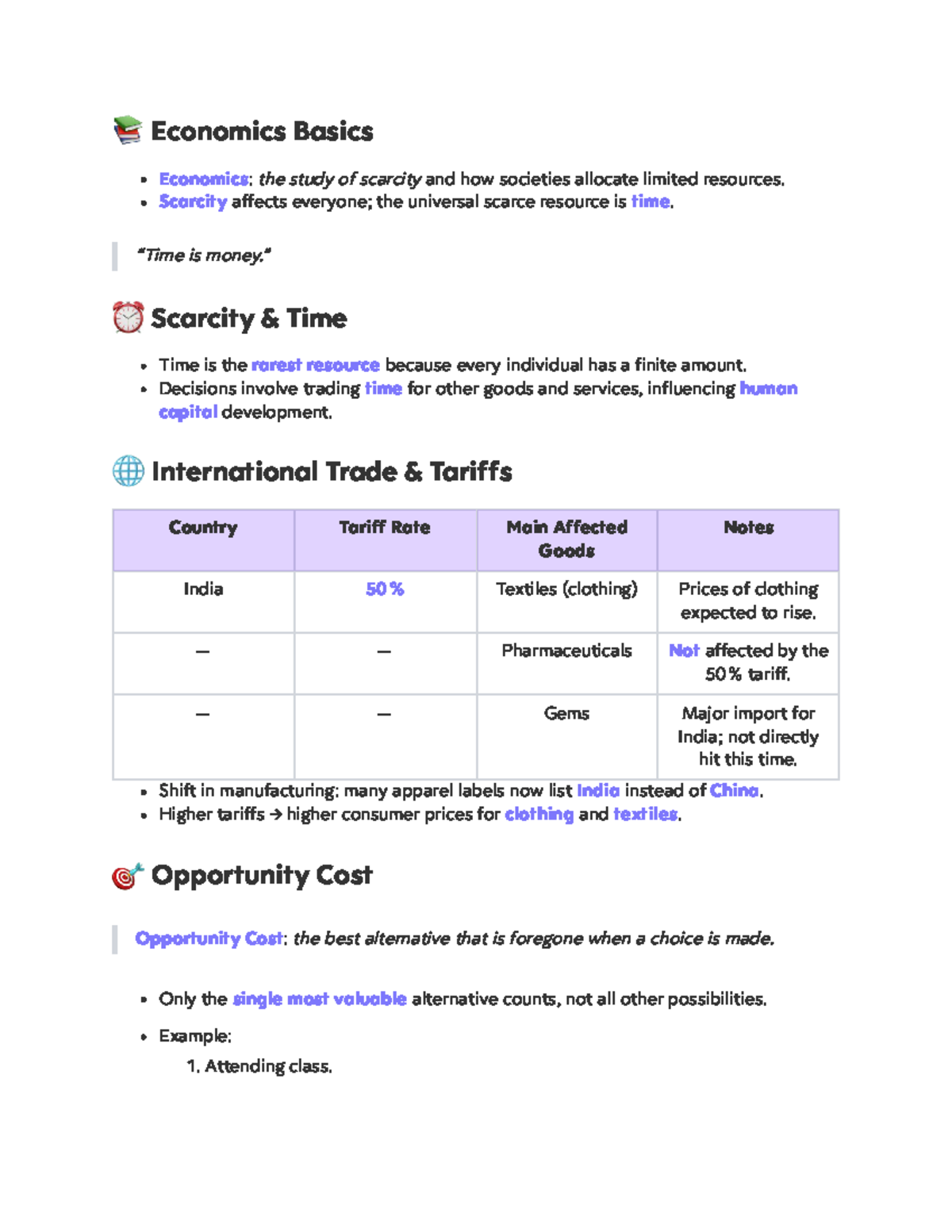 Scarcity, Trade, and Margins: Economic Basics Ch. 1 Notes - Studocu