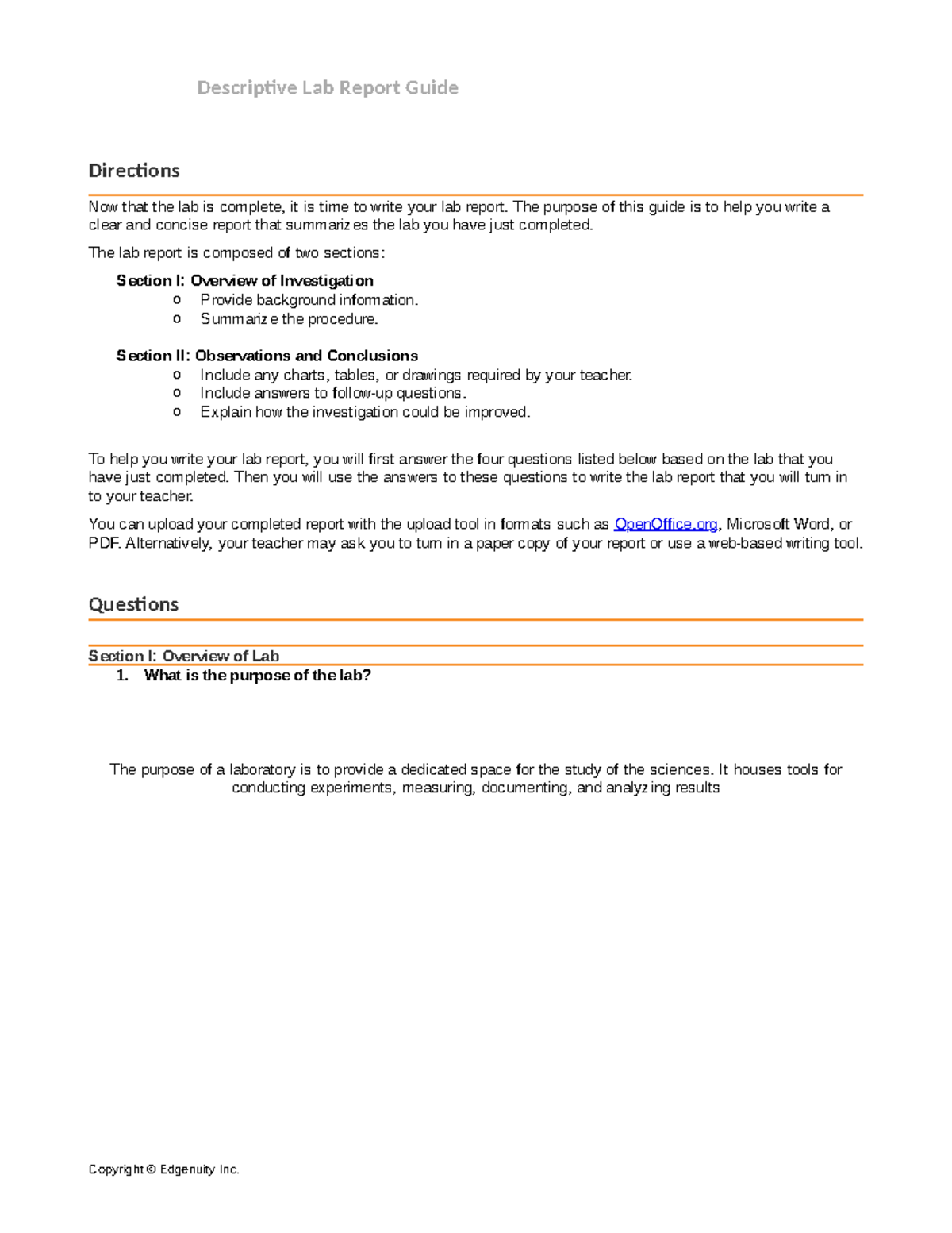 Lab Report Writing Guide for Science (Hw) - Studocu