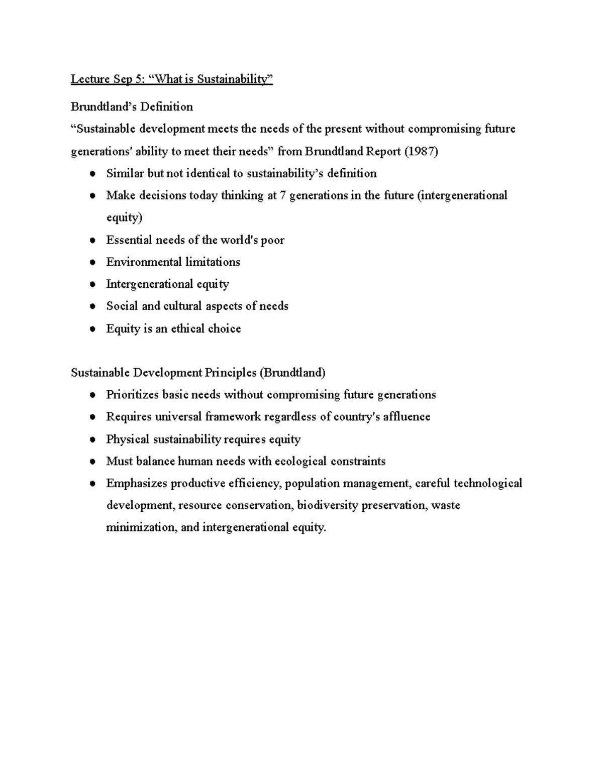 BIOL 205 | Lecture 1: Understanding Sustainability Concepts and ...