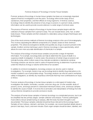 Forensic analysis of paint and fiber evidence in criminal ...