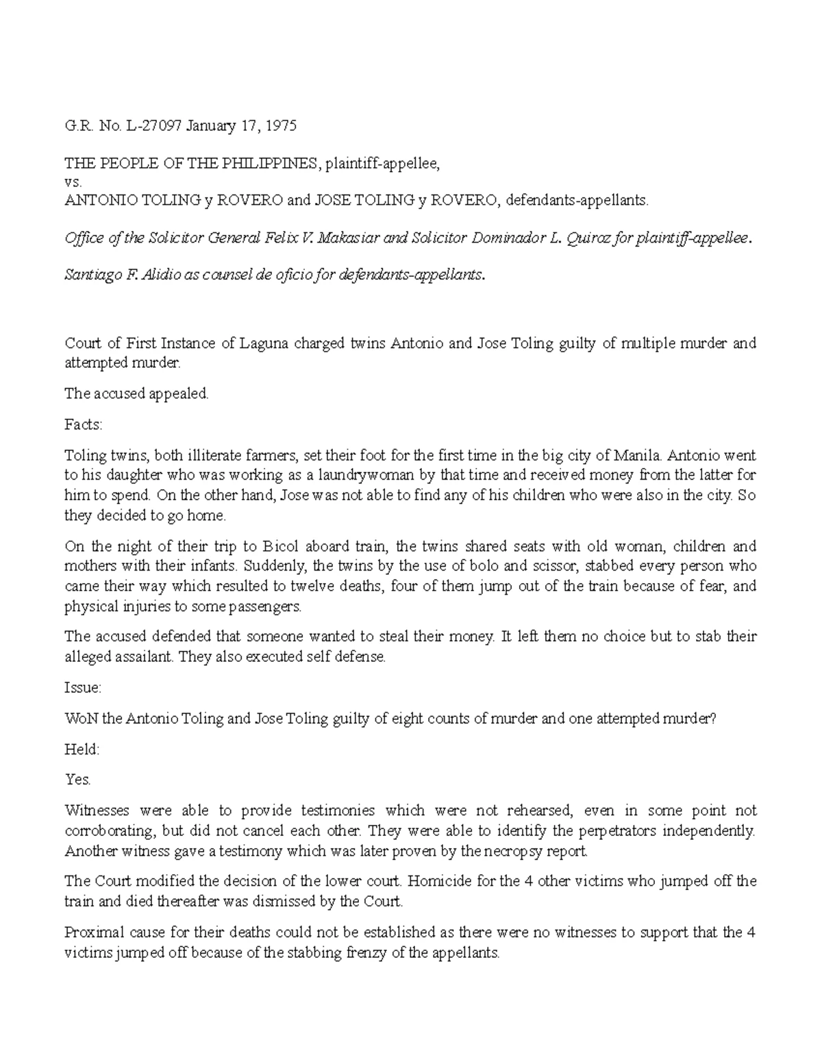 Case Digest - People vs Dungo - G. No. 209464 July 1, 2015 DANDY L ...