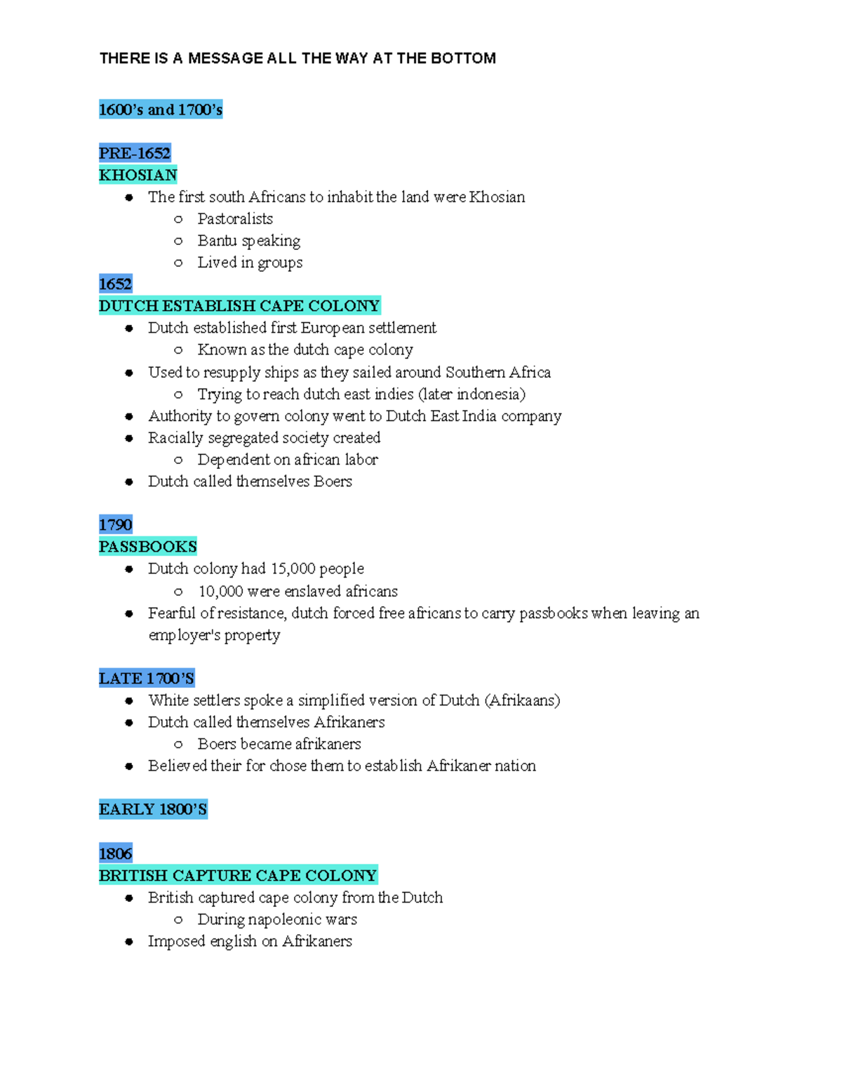 History Study Guide: Key Events from 1900s to 1990s (HIST 101) - Studocu