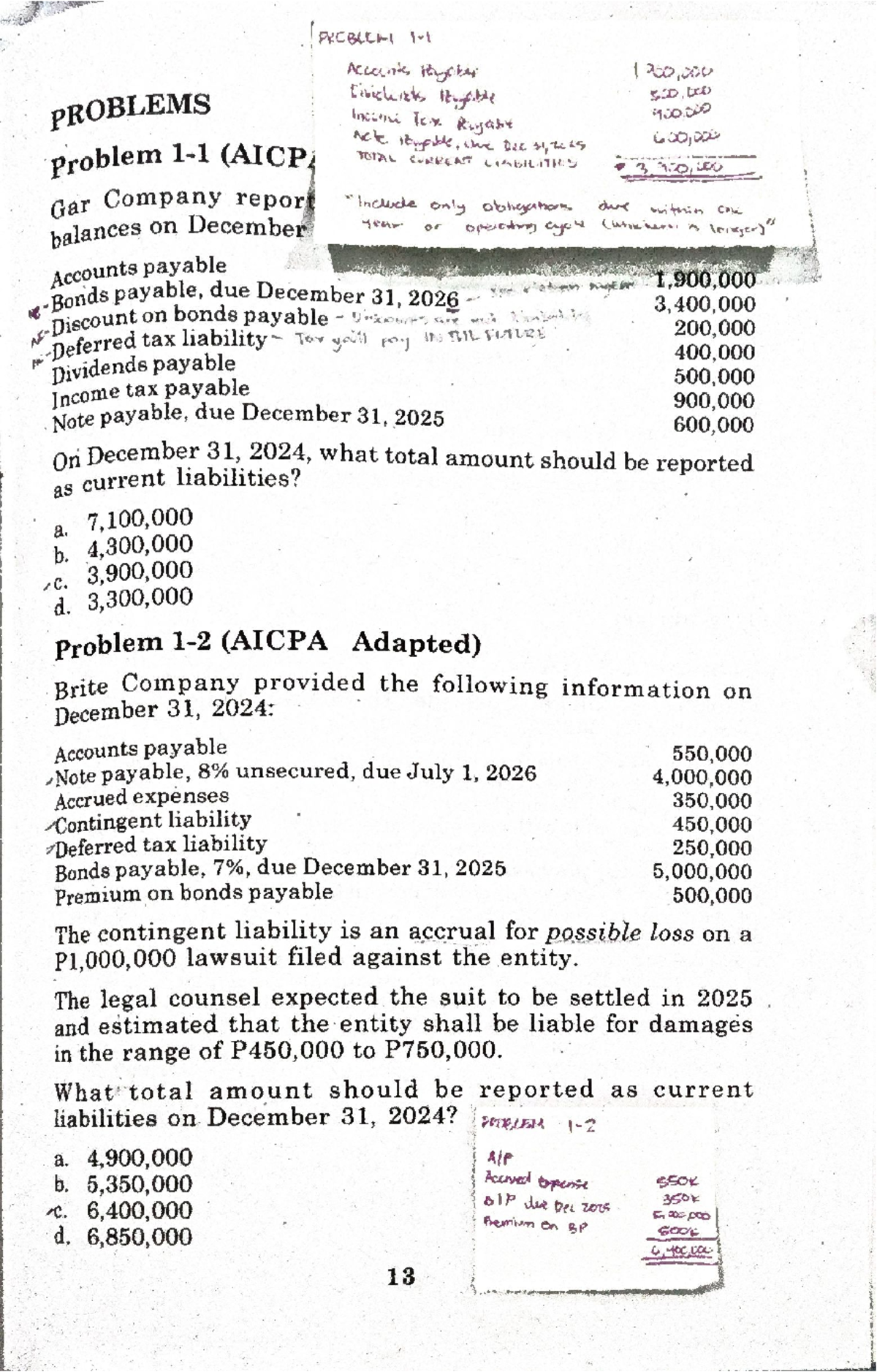 IA 2 Chapter 1: Current Liabilities Problems and Solutions - Studocu