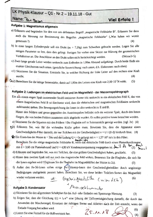 Potenzialtopf und Bohr-Modell: Aufgaben und Lösungen (Physik, Aufgabe 3) - Studocu