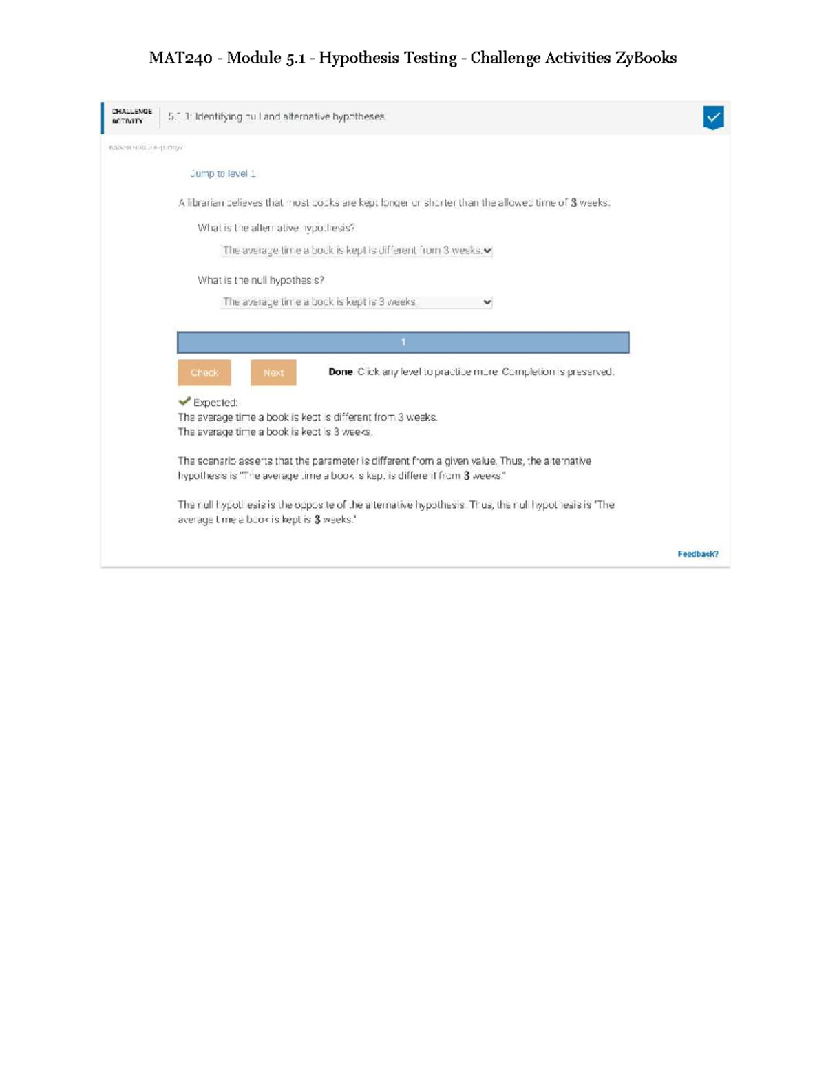 Challenge 5.1 - Hypothesis Testing - MAT240 - MAT240 - Module 5 ...