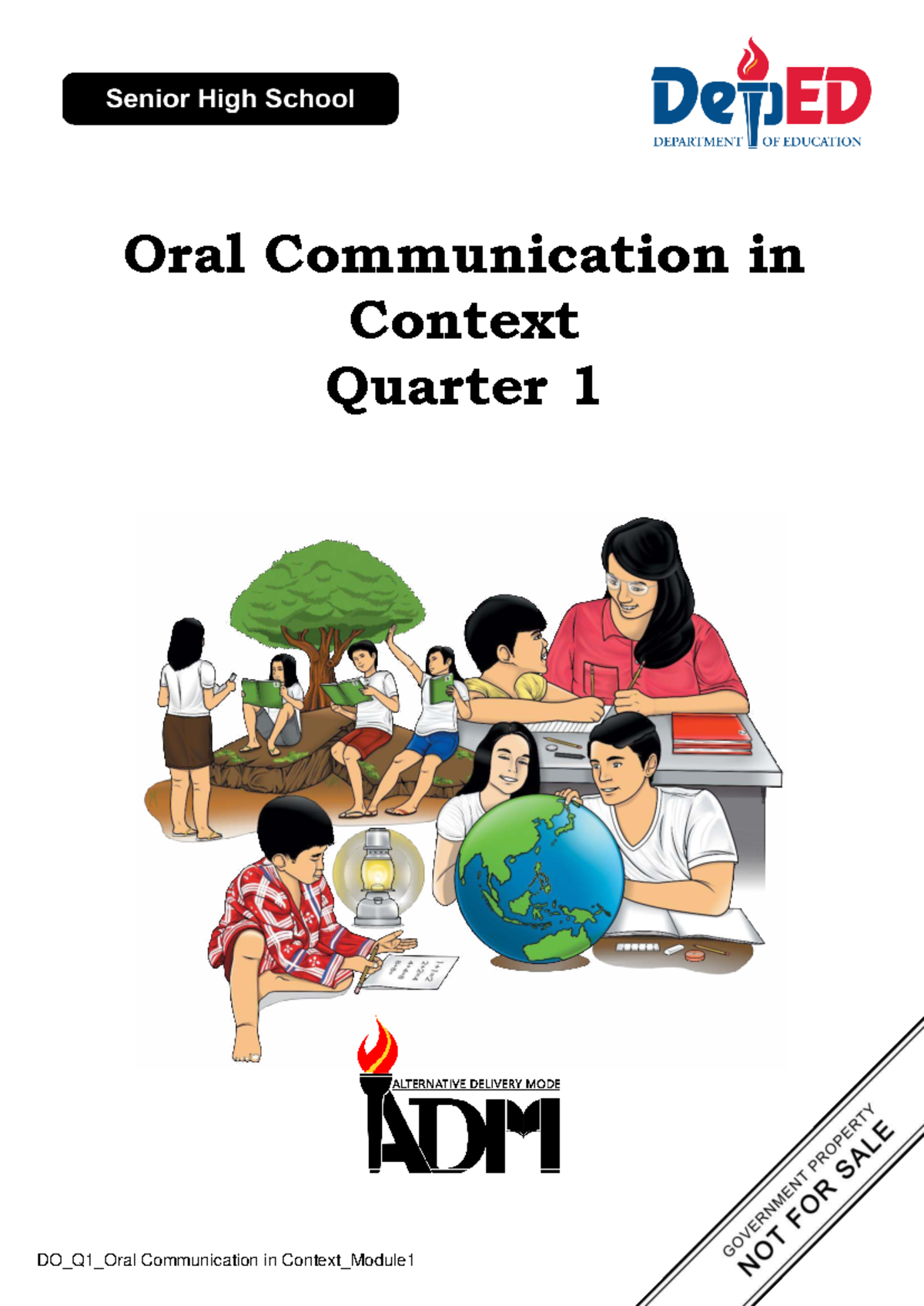 Oral Communication in Context Q1: Module 1 Overview and Activities ...