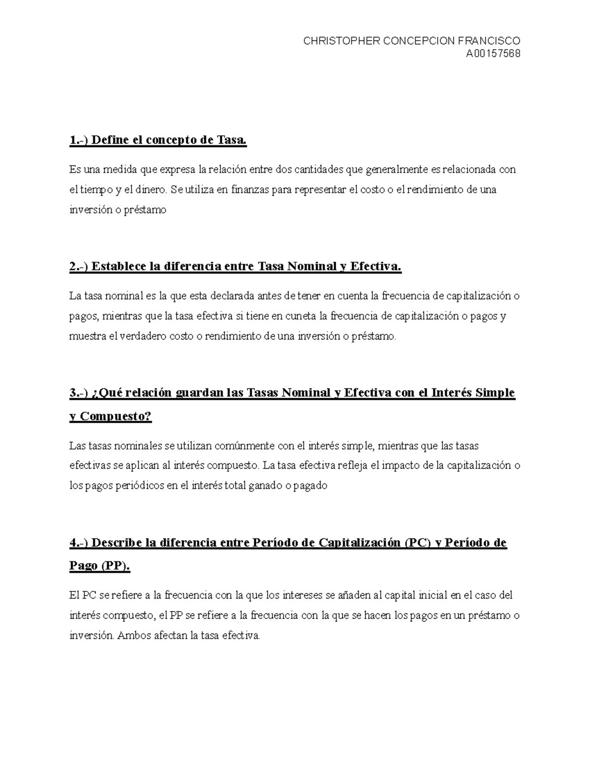 A00157568 Unidad 4: Conceptos de Tasa y Capitalización en Finanzas ...