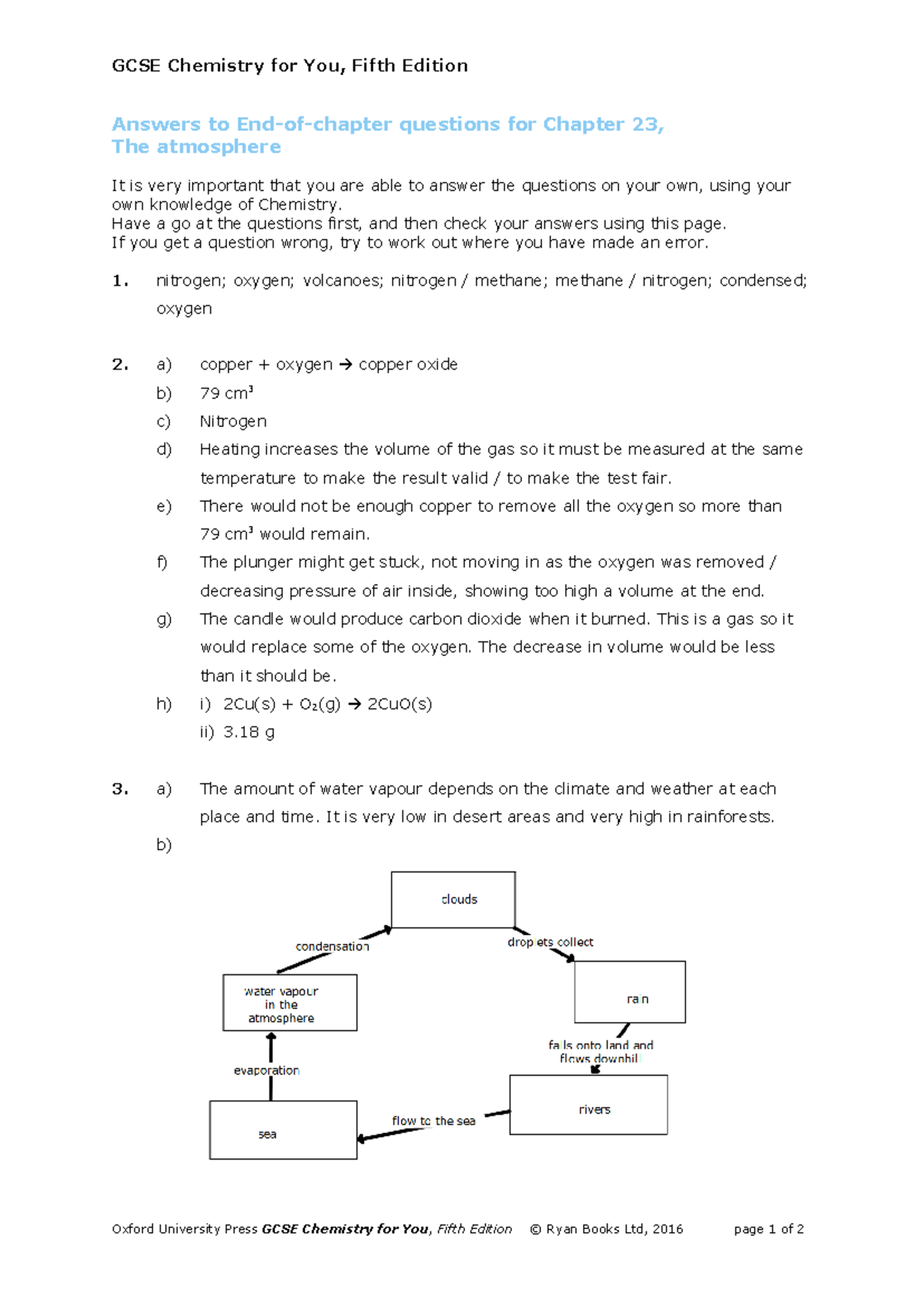 GCFY Chapter 23: The atmosphere answers and explanations - Studocu