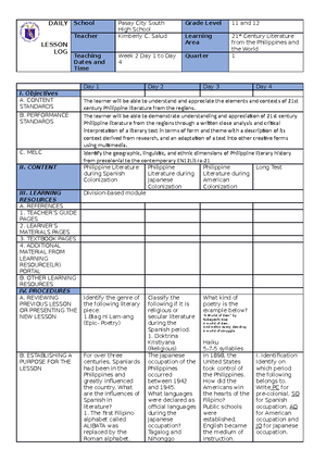 NSTP 2 CWTS Syllabus for AY 2023 2024 - COURSE SYLLABUS National ...