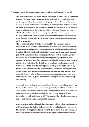 Biological Approach 16 mark essay AQA Psychology - The biological ...