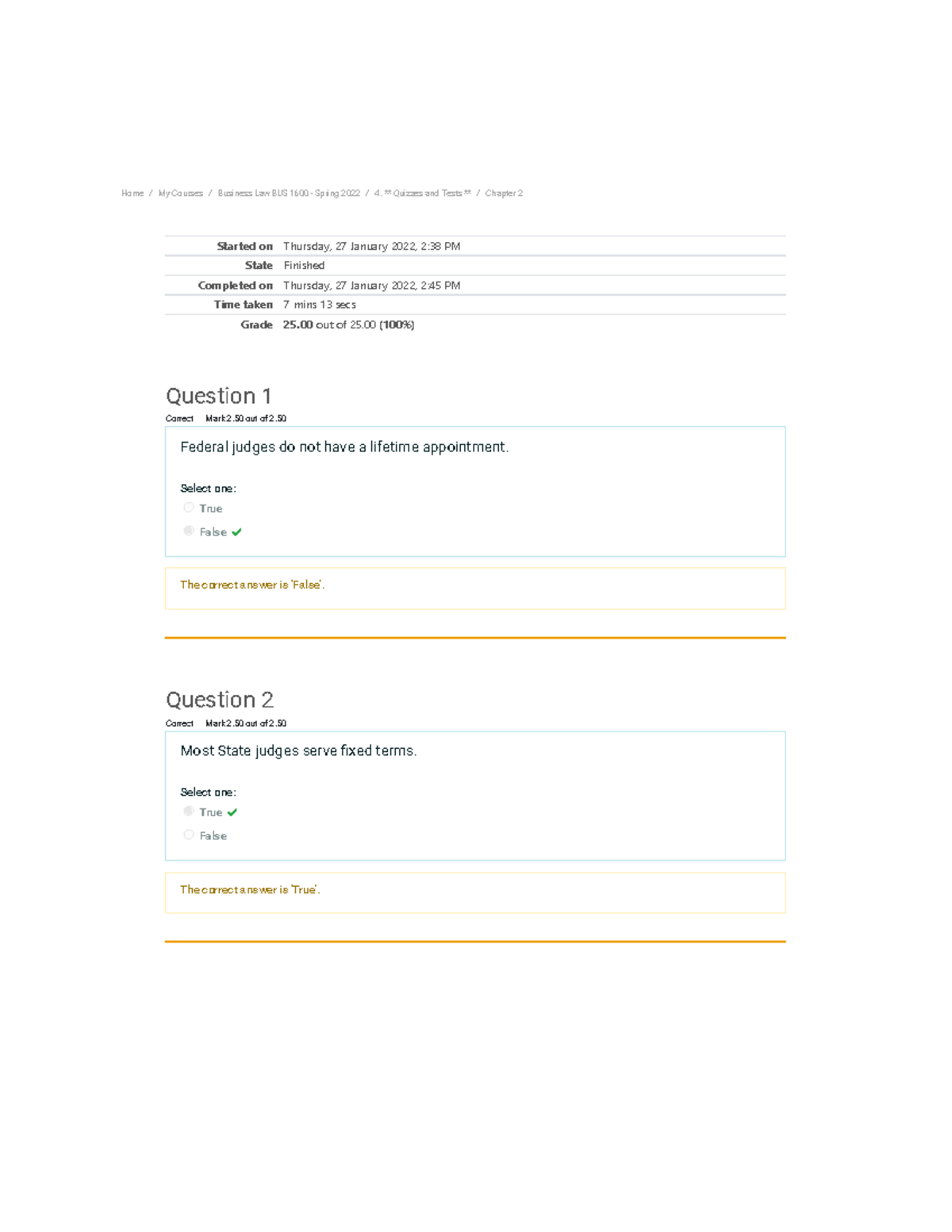 Intro to Business Chapter 2 Quiz answers - Home /My Courses /Business ...