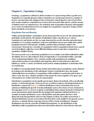 Population Ecology - Study Notes & Assignments - Studocu