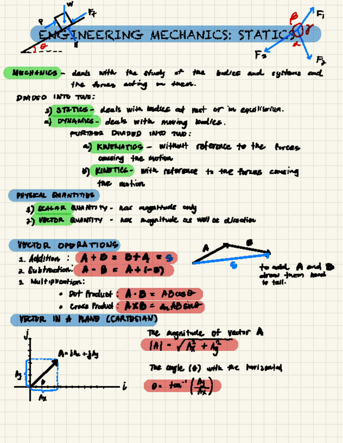 Engineering Mechanics Statics - ENGINEERING MECHANICS: STATICS W Ff 7 F ...