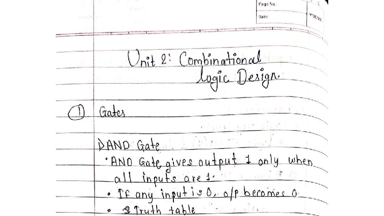 DELD Unit 2: Combinational Logic Design Overview and Practical Questions - Studocu