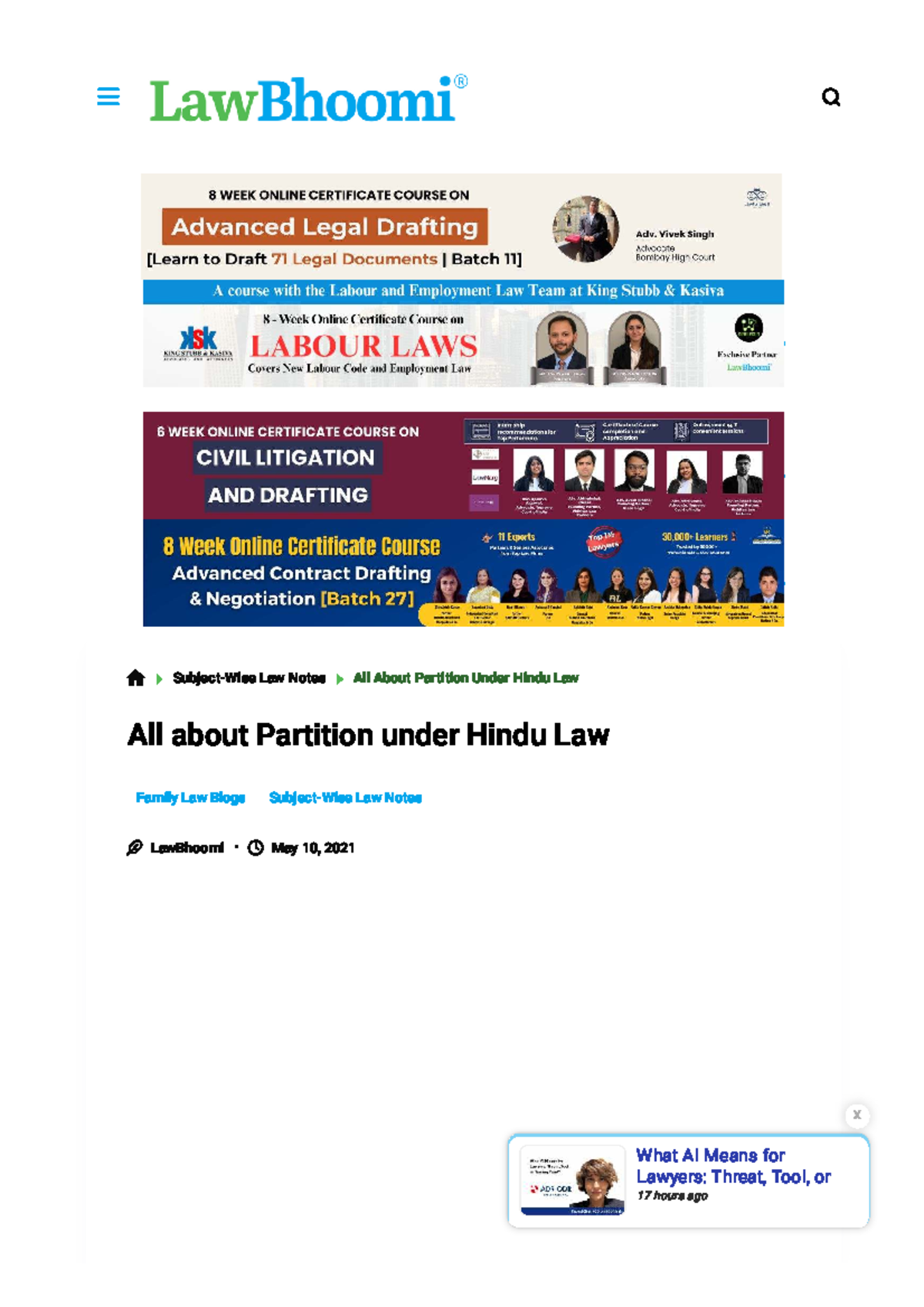 Hindu Law Notes: Understanding Partition Rights and Processes - Studocu