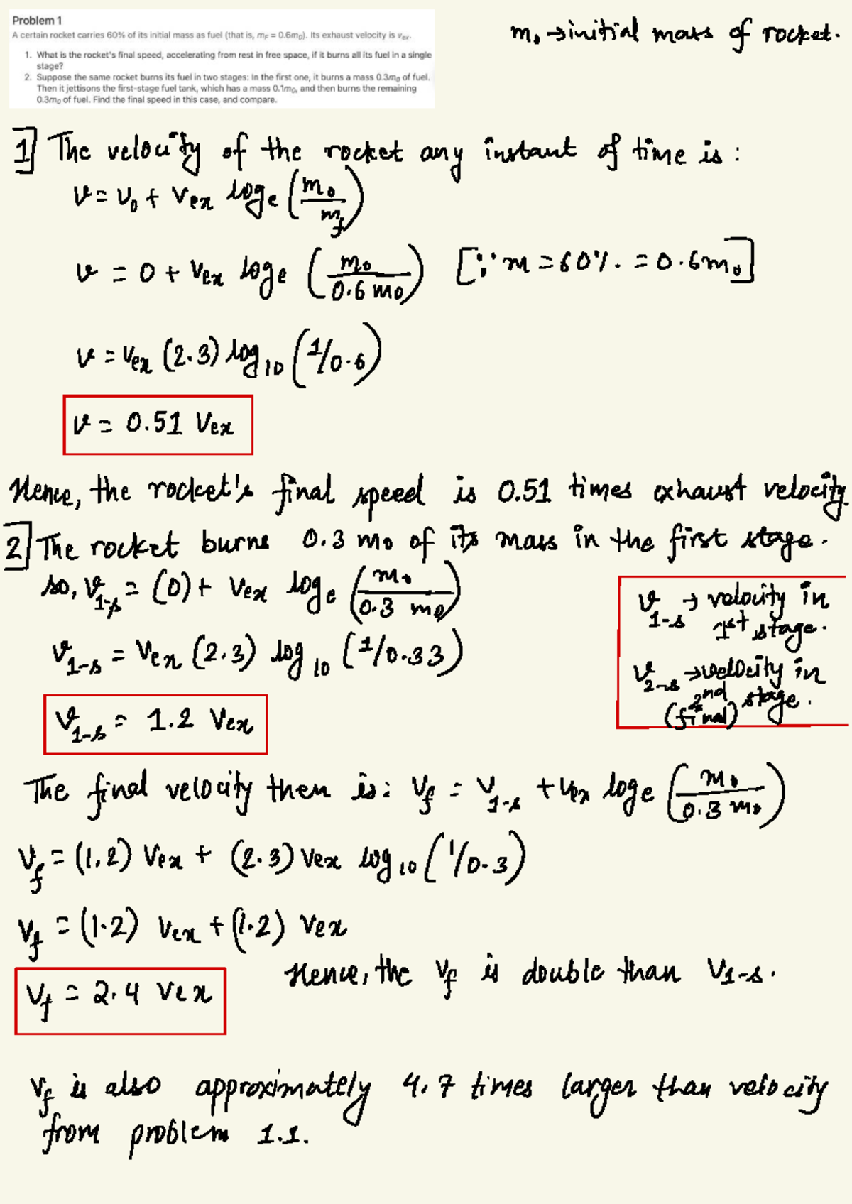 Homework 3 - Rocket Motion and Angular Momentum Problems - Studocu