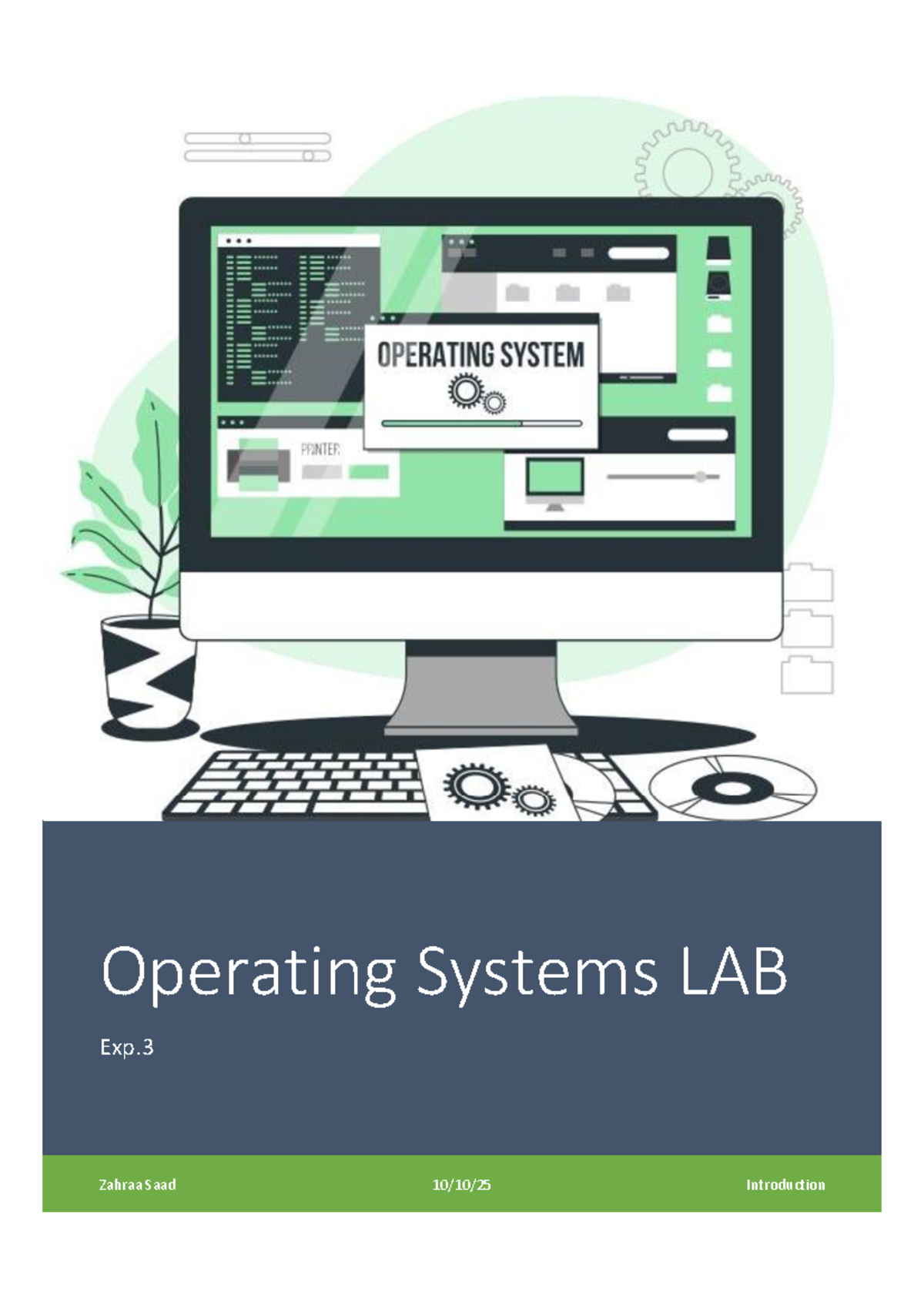 OS Lab 3: Bash Commands & Structs with Pointers - Zahraa Saad - Studocu