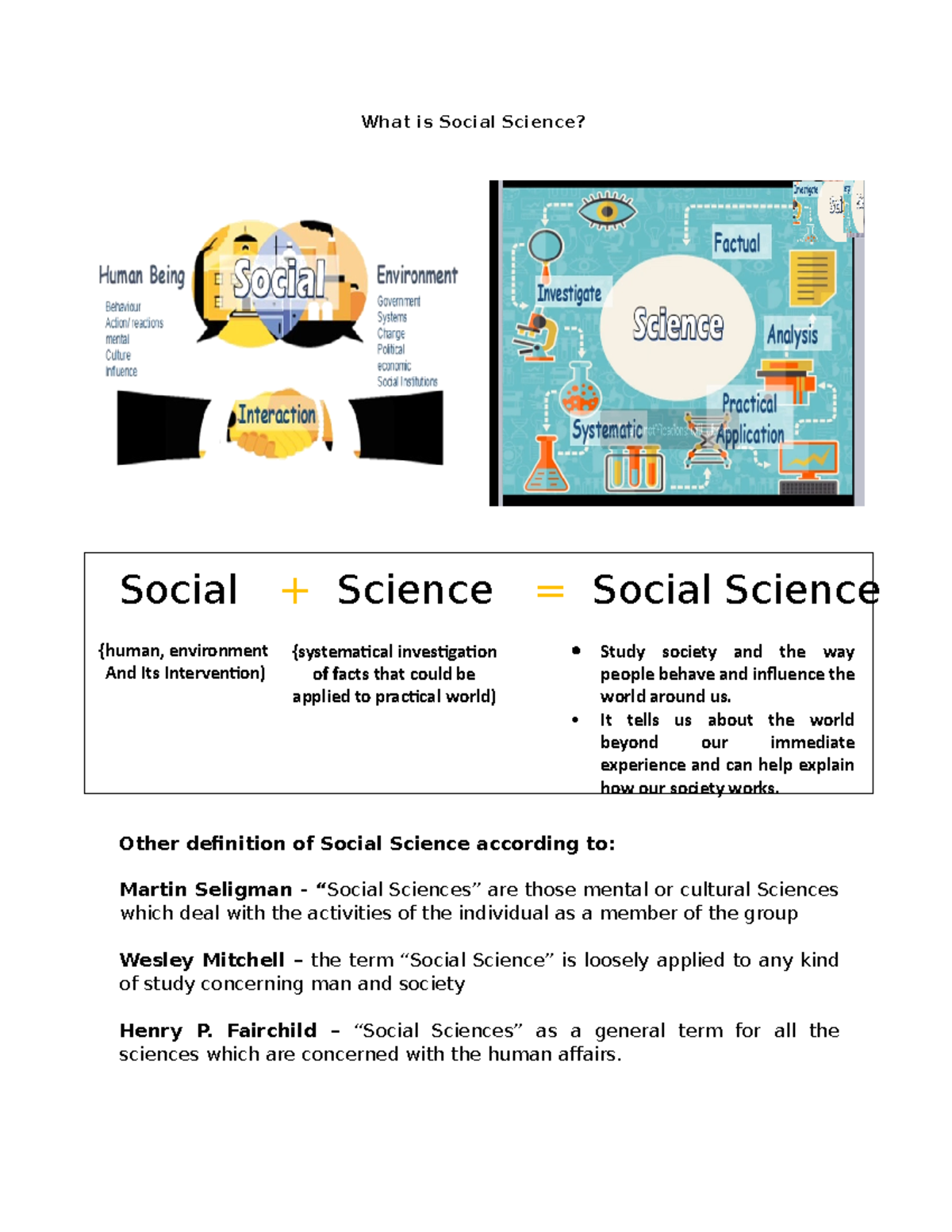 What is Social Science ADD - What is Social Science? Other definition ...