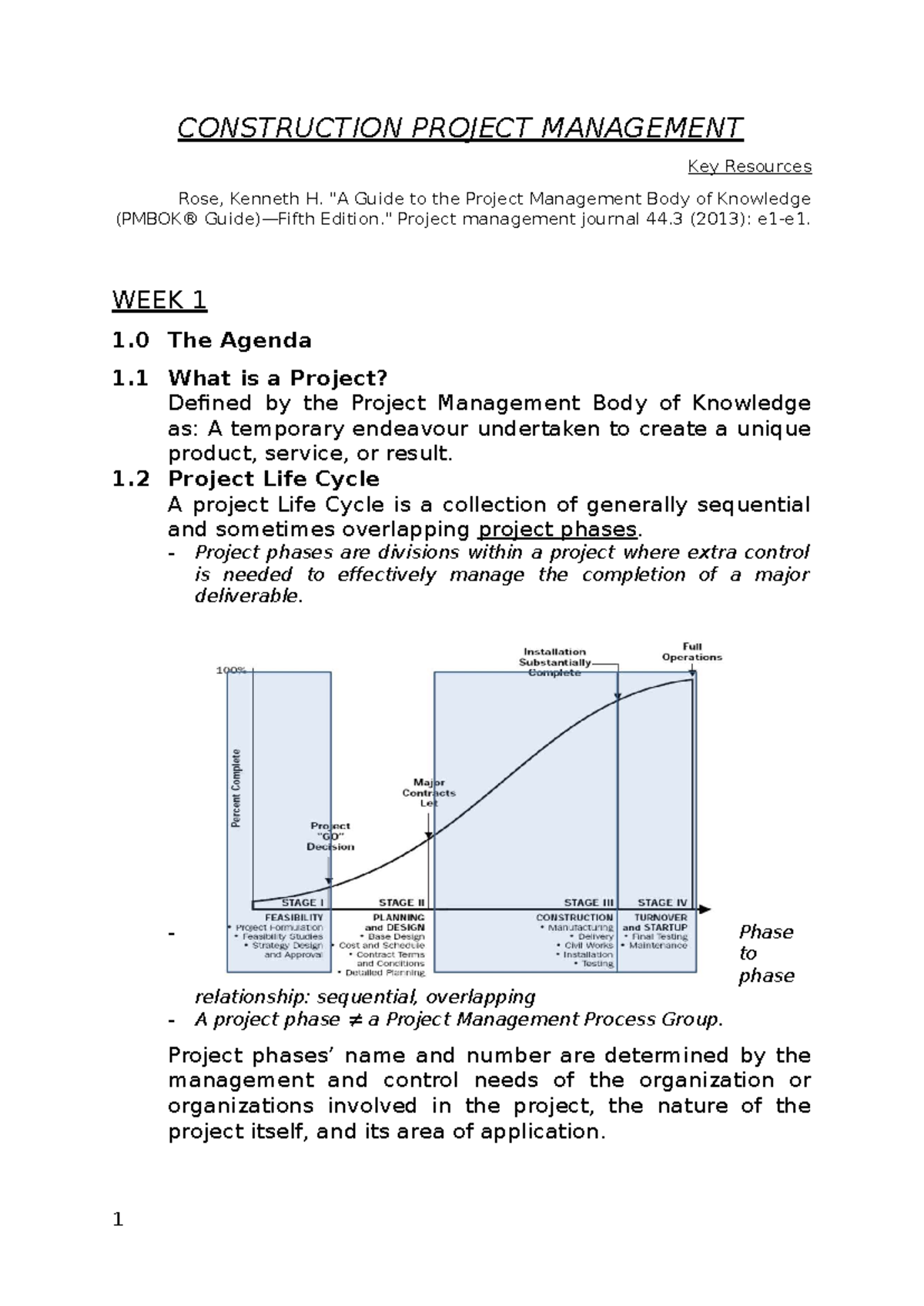 Construction Project Management - CONSTRUCTION PROJECT MANAGEMENT Key ...