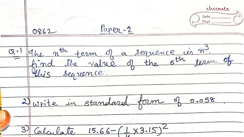 Grade 8 Math Paper 4: Sequence, Inequalities, and Functions - Studocu