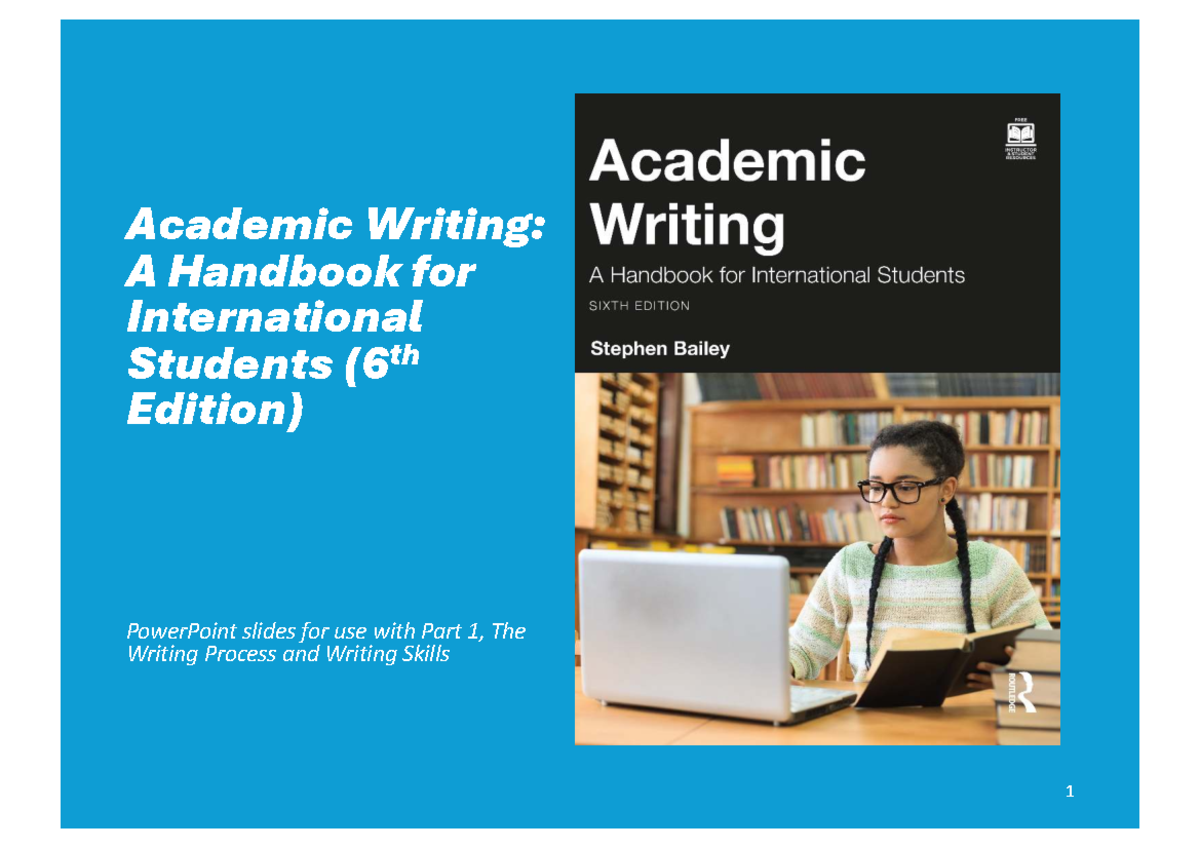 Part 1: Academic Writing Handbook for International Students (6th Ed ...