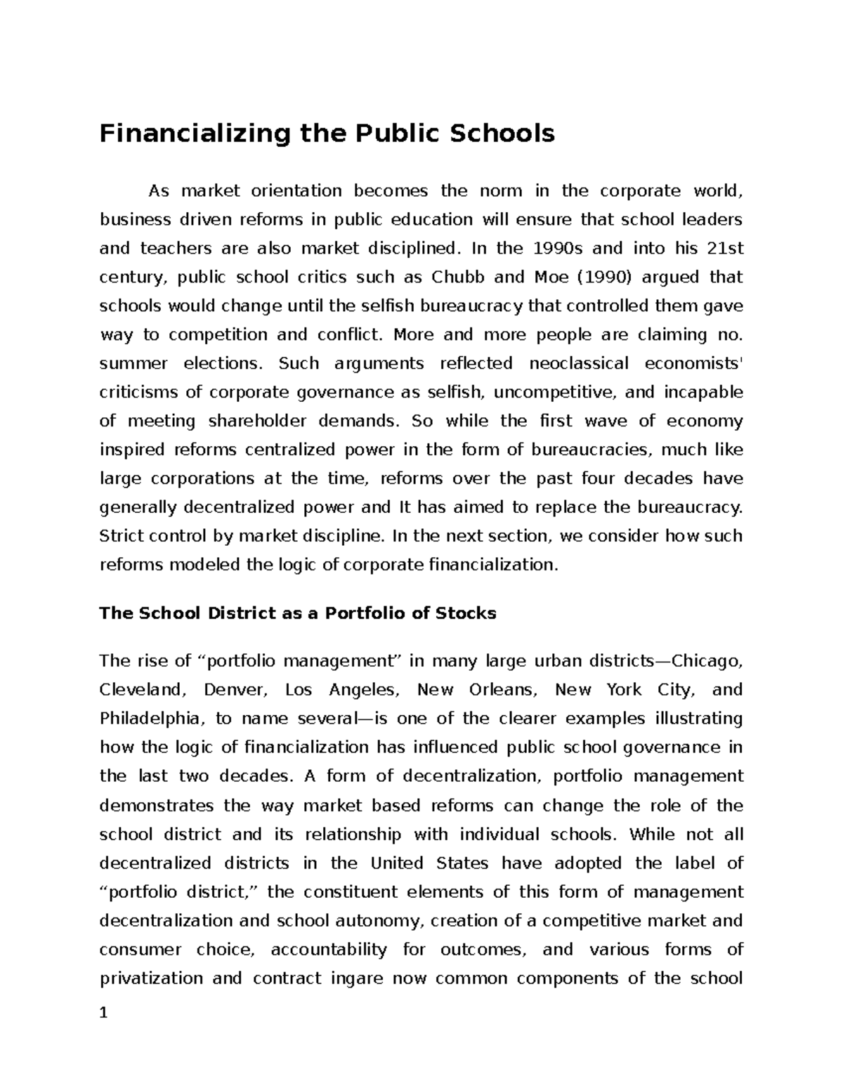 Business Logic of Corporate Financialization Note Class ...
