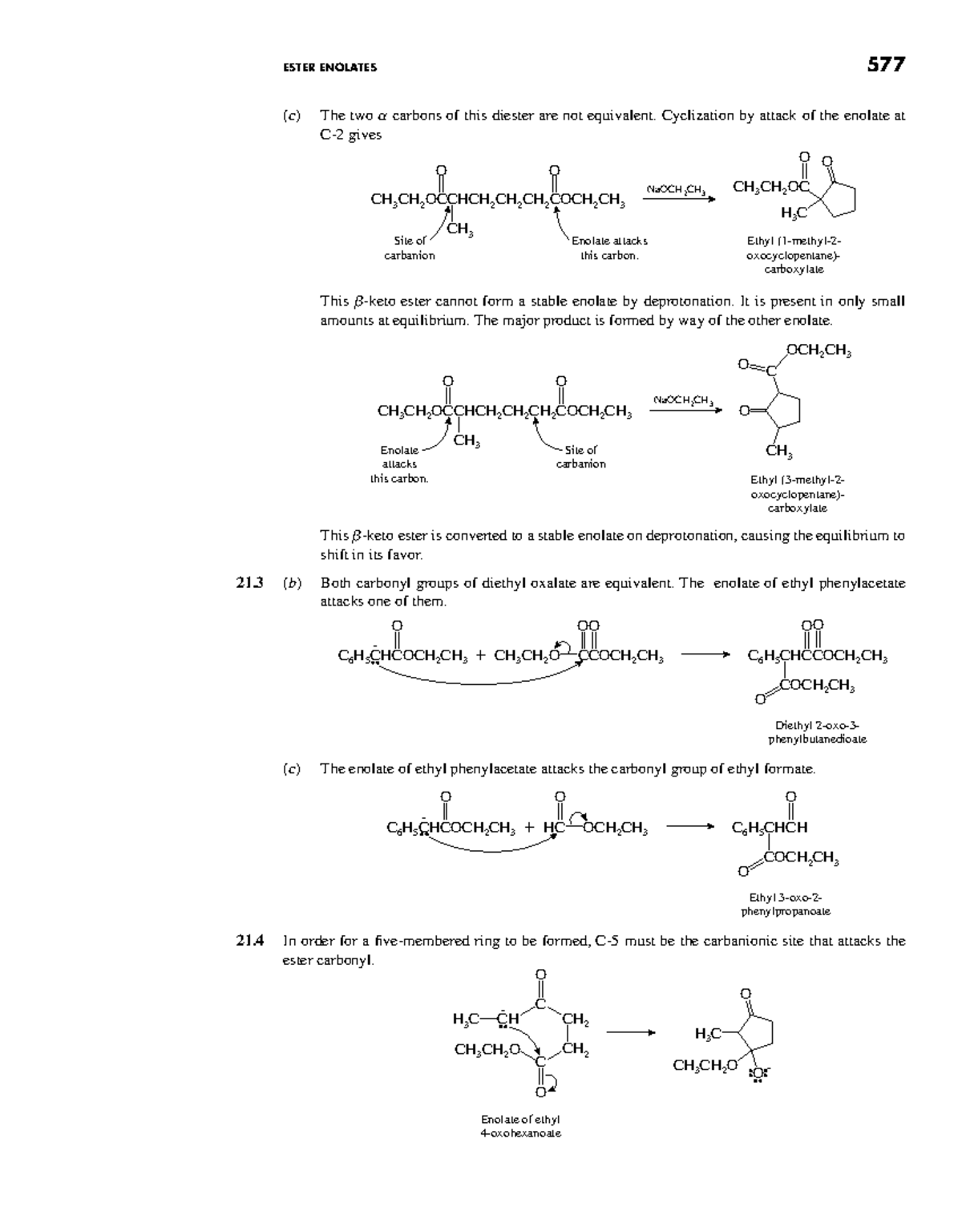 577 Organic Chemistry: Ester Enolates - Solution Manual - Studocu
