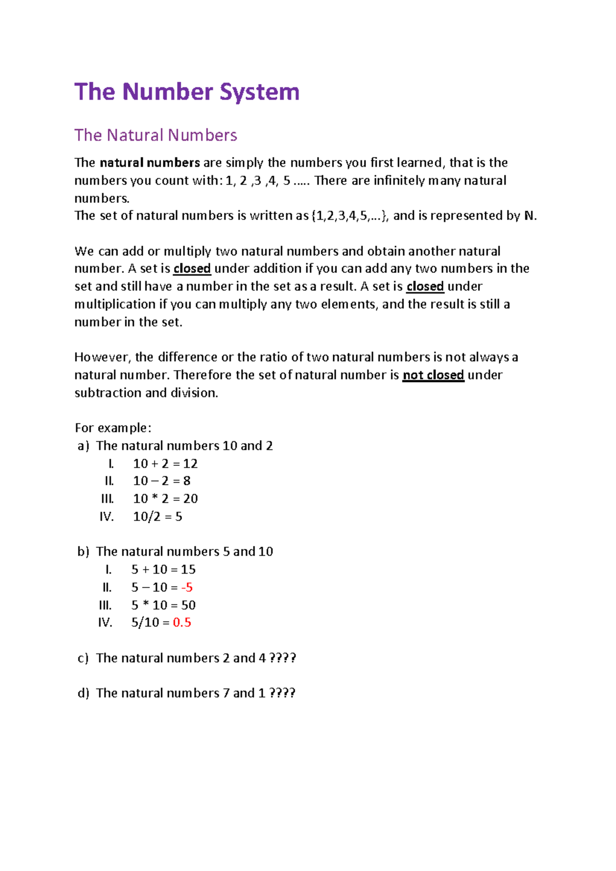 Unit 1: Number Systems, Relations & Functions Overview - Studocu