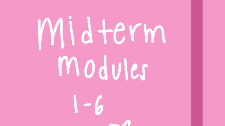 Modules 1 -6 - Module 1 through 6detailed description images - BSC 2086 ...