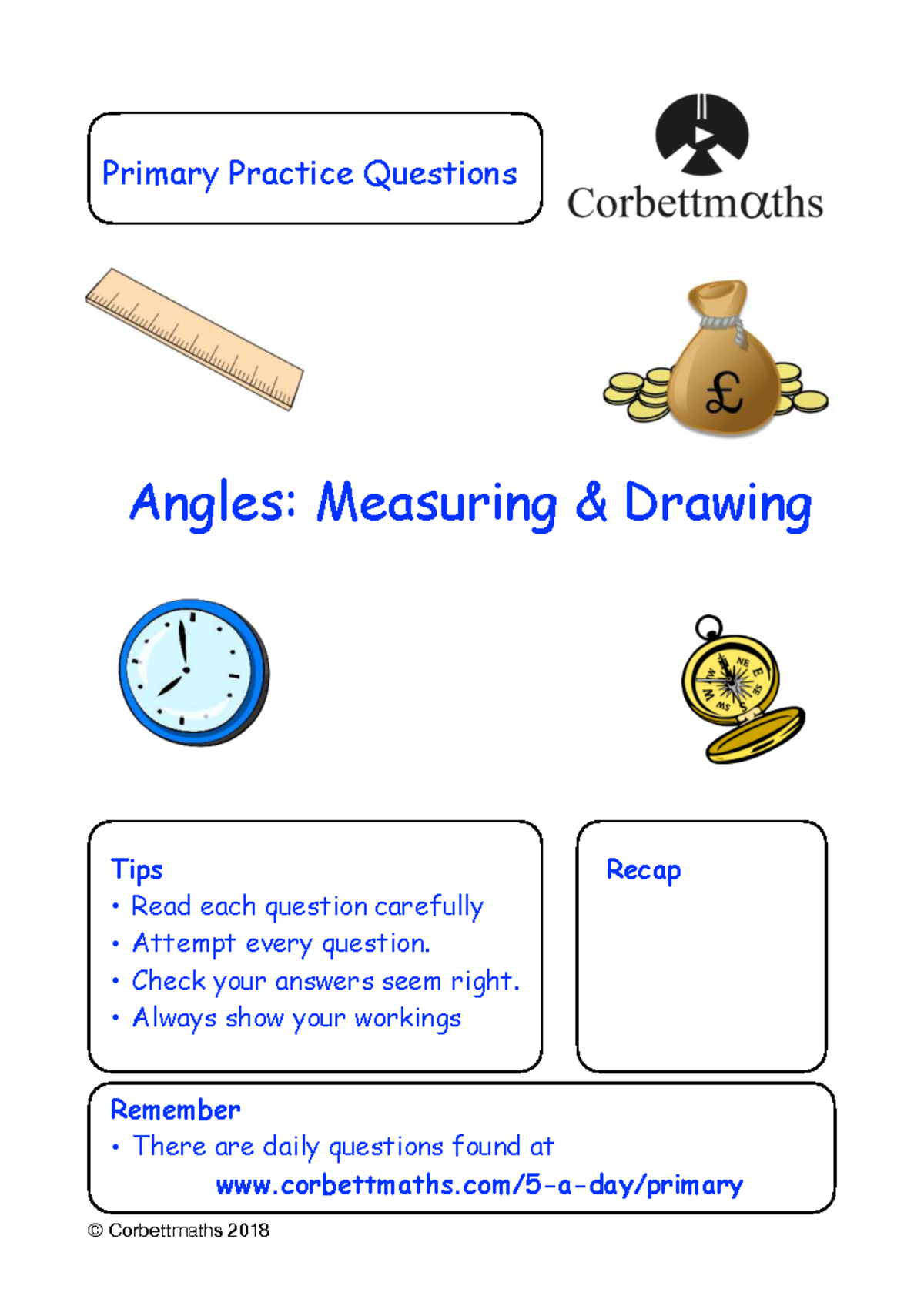 Primary Practice Questions: Measuring Angles and Drawing Tips - Studocu