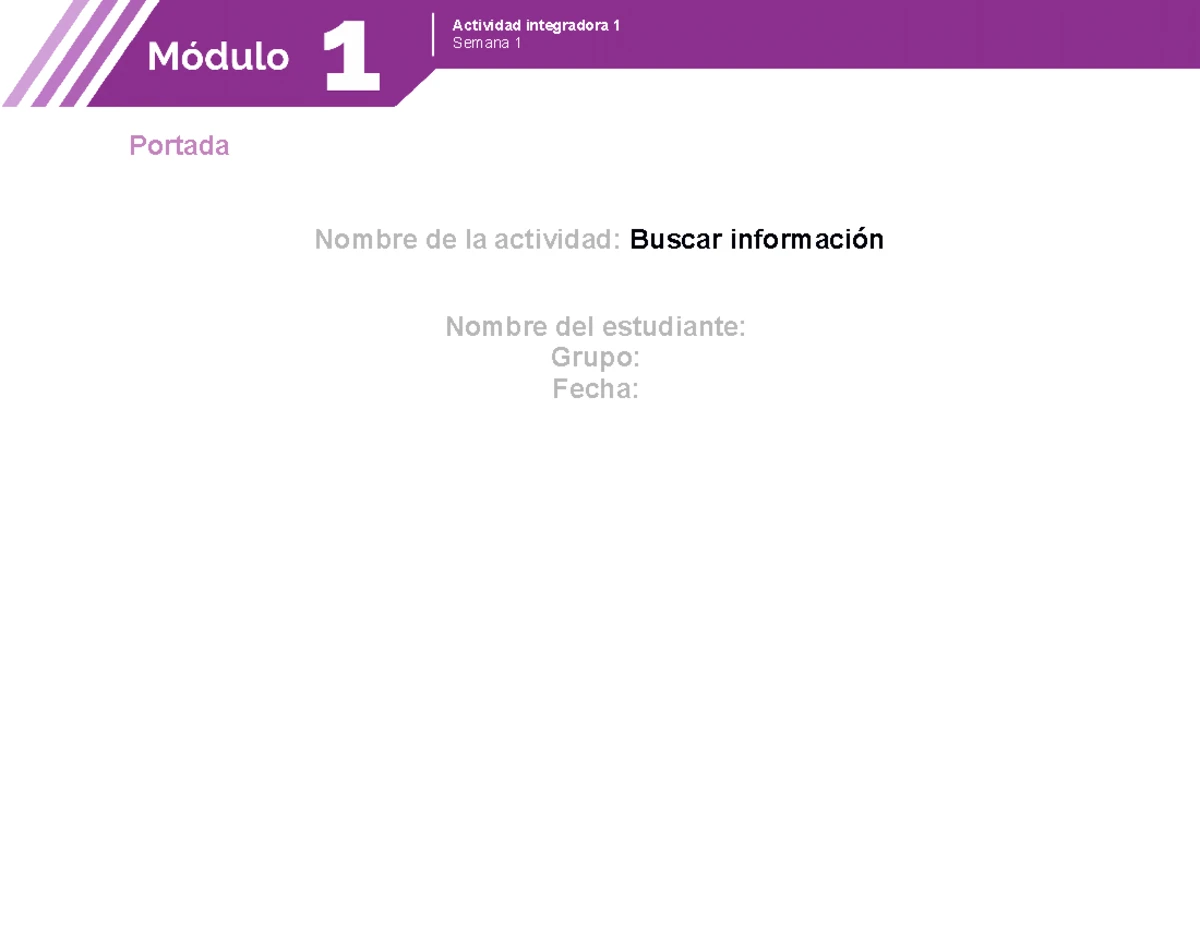 Módulo 2 - Semana 1 - Actividad Integradora 1 - Conocerme a mí mismo ...