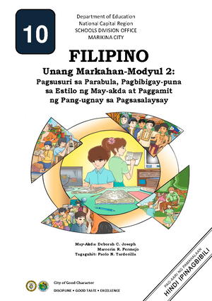 Pandiwa Pokus - module for Filipino 10 - Pandiwa Kahulugang ...