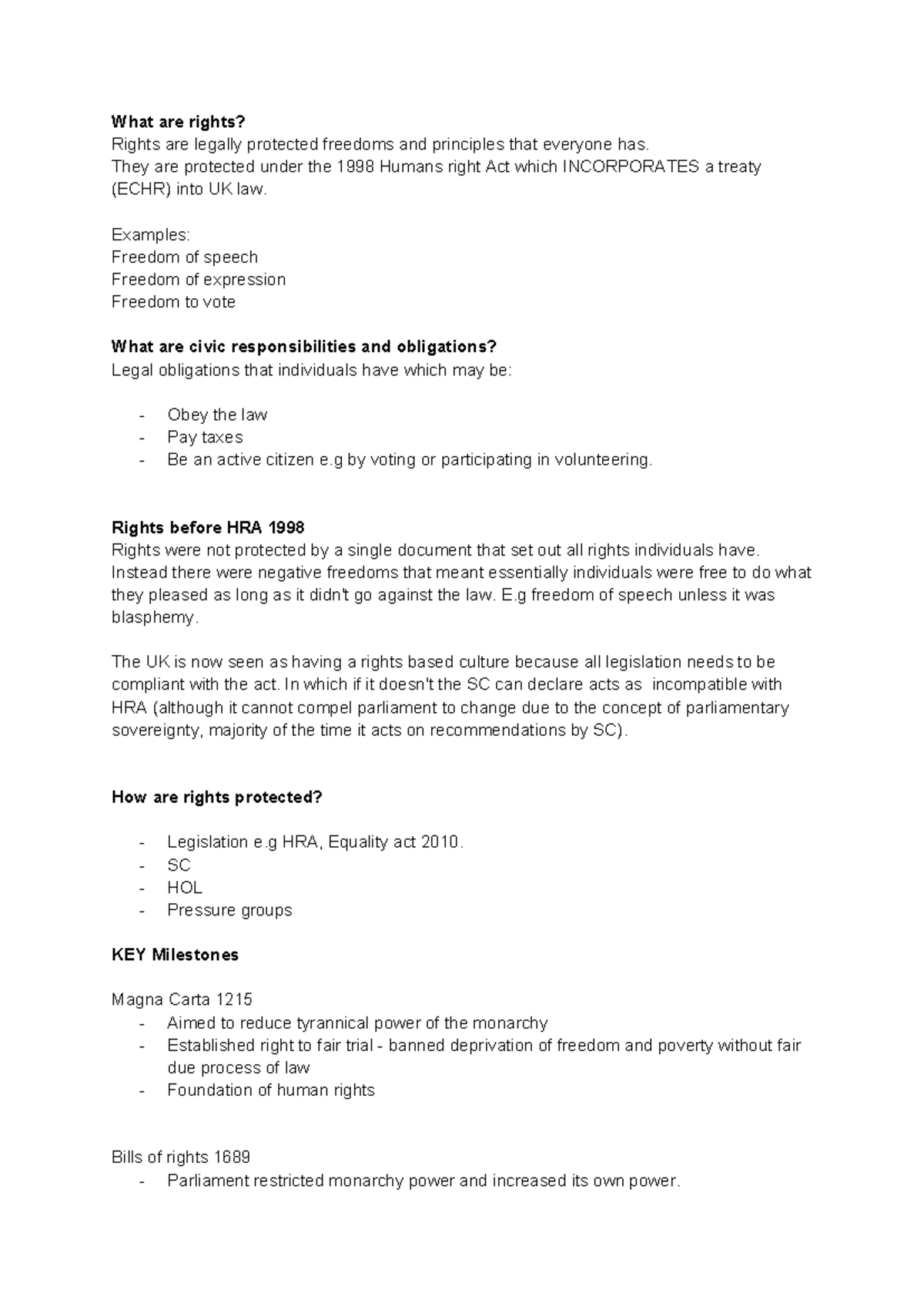 Rights and Responsibilities: Understanding the HRA 1998 and Its Impact ...