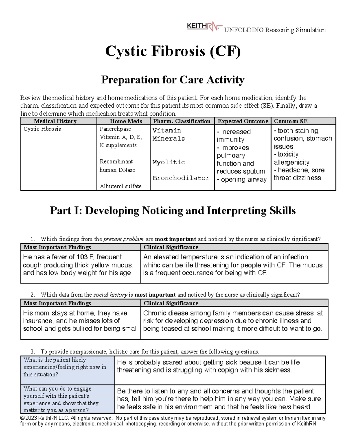 2 25+REV Template Unfolding+ +Cystic+Fibrosis - © 2023 KeithRN LLC. All ...